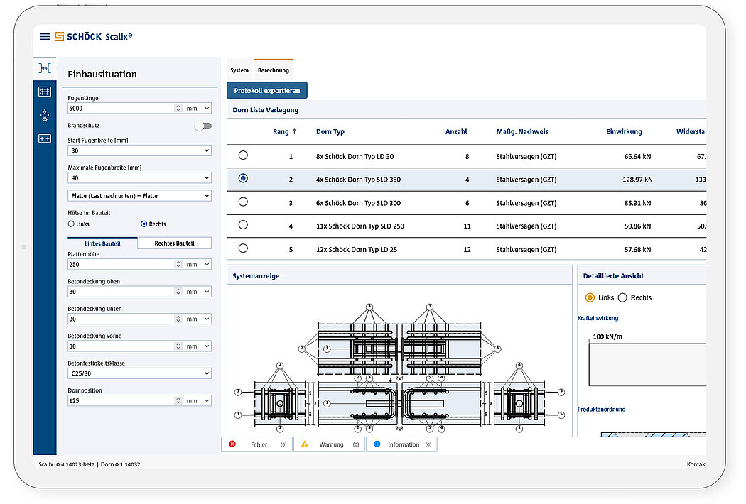 Design software Scalix® | Schöck Bauteile GmbH