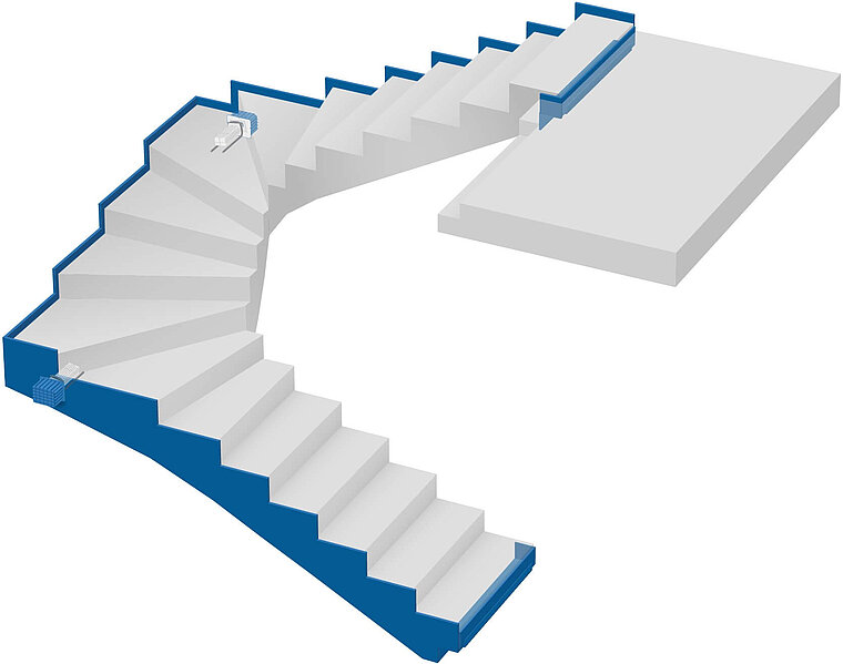 Trittschalldämmung bei Treppen: Schöck Tronsole® | Schöck Bauteile AG